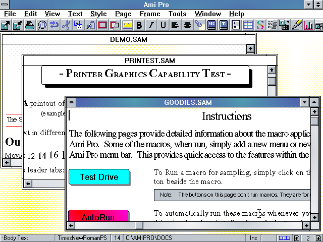 WinWorld: AmiPro 2.x