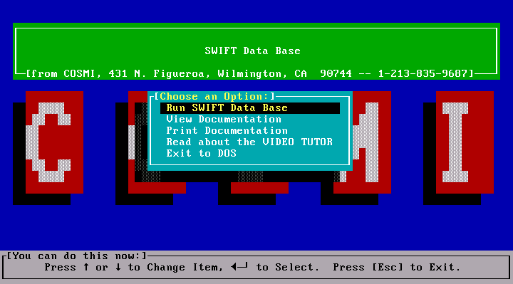 WinWorld: SWIFT Data Base 1.x