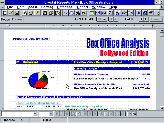 WinWorld: Crystal Reports 4.x