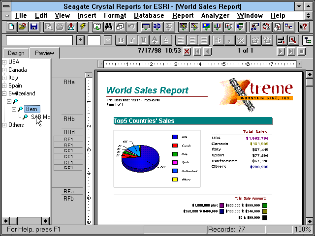 WinWorld: Crystal Reports 7.x