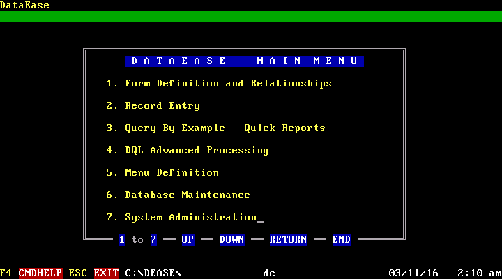 WinWorld: DataEase 4.5