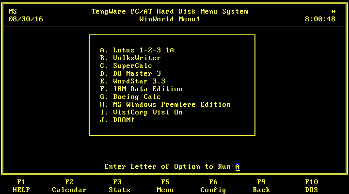 WinWorld: Easy Access Menu System 5.x