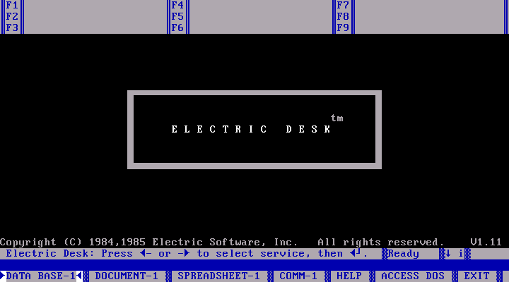 WinWorld: Electric Desk 1.x