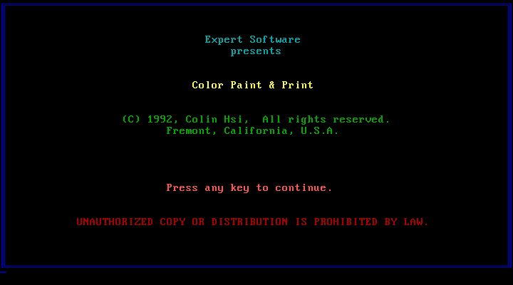 WinWorld: Expert Paint 'n Print 1992