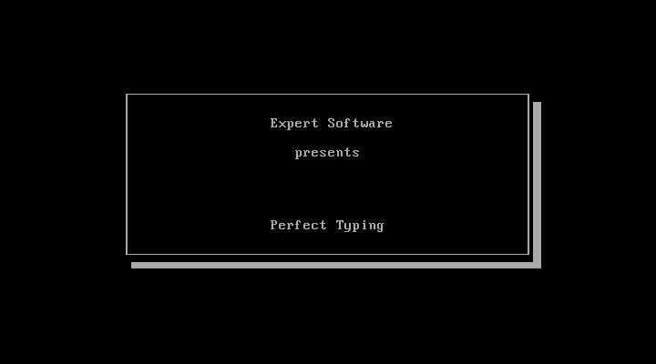 WinWorld: Expert Perfect Typing 1988