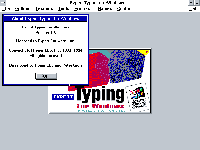 WinWorld: Expert Typing for Windows 1.x