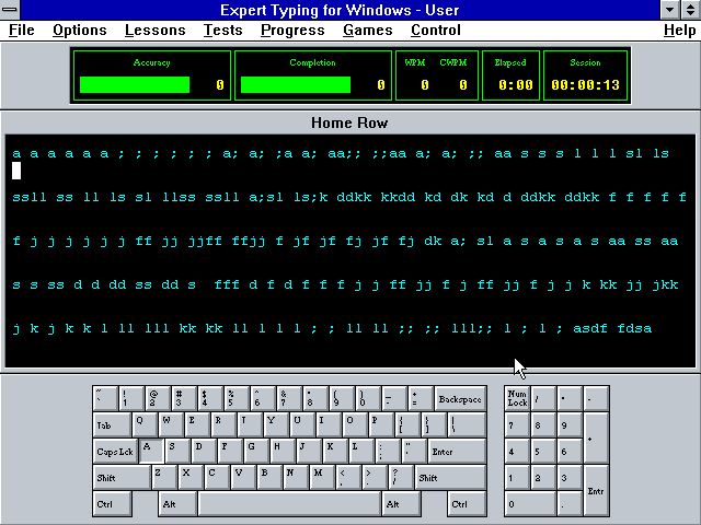 WinWorld: Expert Typing for Windows 1.x