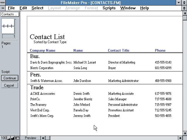 WinWorld: FileMaker Pro 2.x