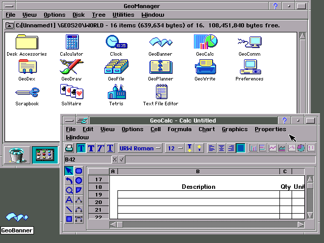 WinWorld: GEOS/GeoWorks 2.x