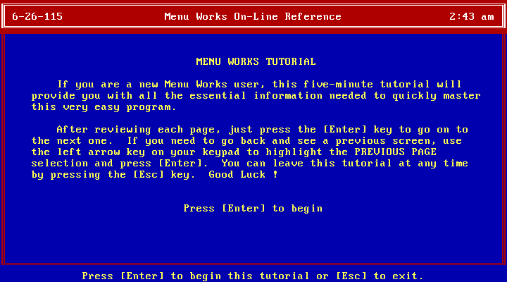 WinWorld: MenuWorks 2.x