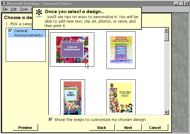 WinWorld: Microsoft Greetings 99 (3.0)