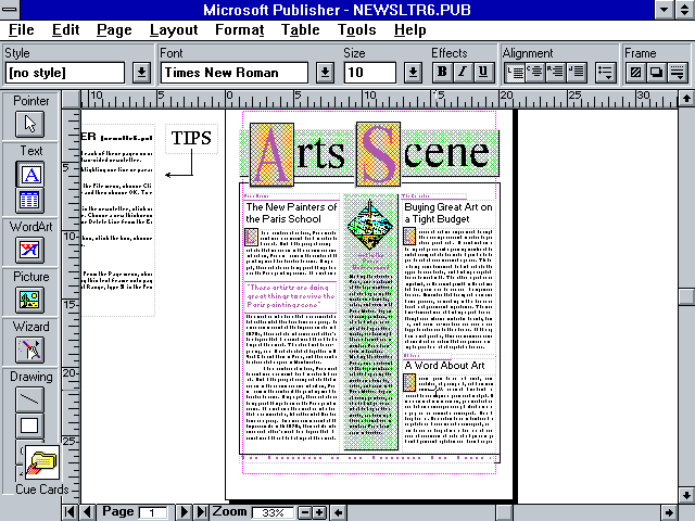 WinWorld: Microsoft Publisher 2.0