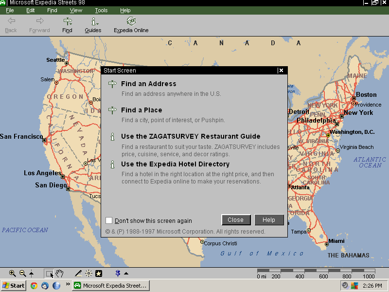 WinWorld: Expedia Streets 98 (6.0)