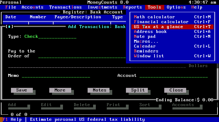 WinWorld: MoneyCounts 8.0