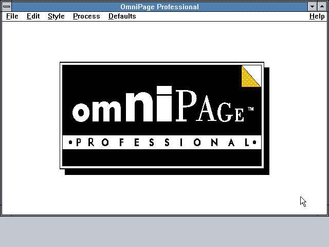 WinWorld: Omnipage Pro 2.x