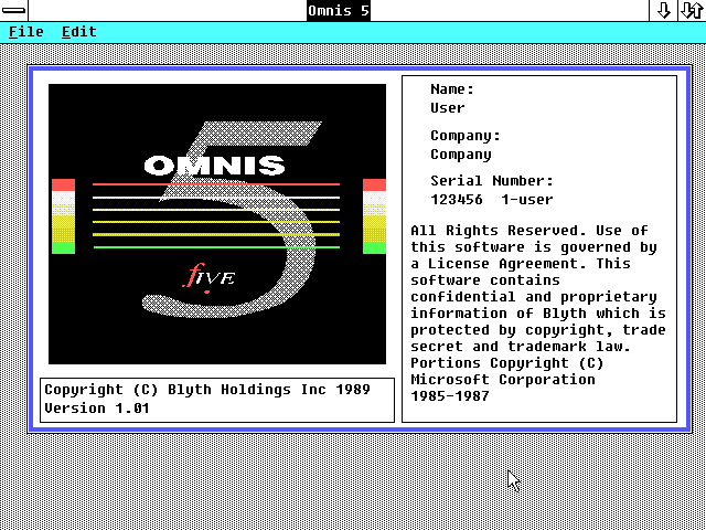 WinWorld: Omnis 5