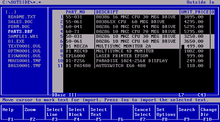 WinWorld: Outside In 1.x