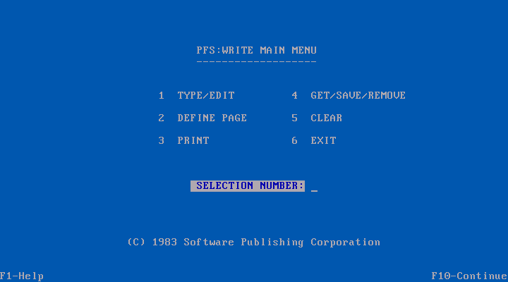 WinWorld: PFS:Write Axx