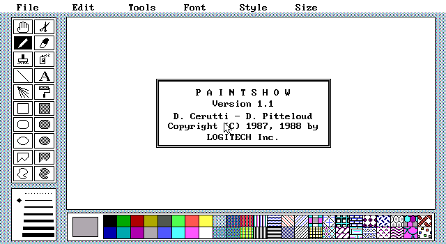 WinWorld: PaintShow Plus 1.x