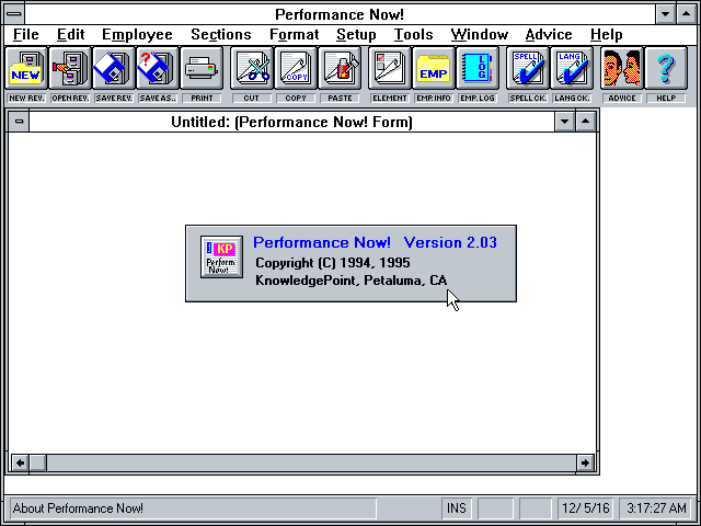 WinWorld: Performance Now! 2.x