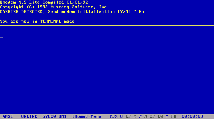 WinWorld: Qmodem 4.5 (DOS)