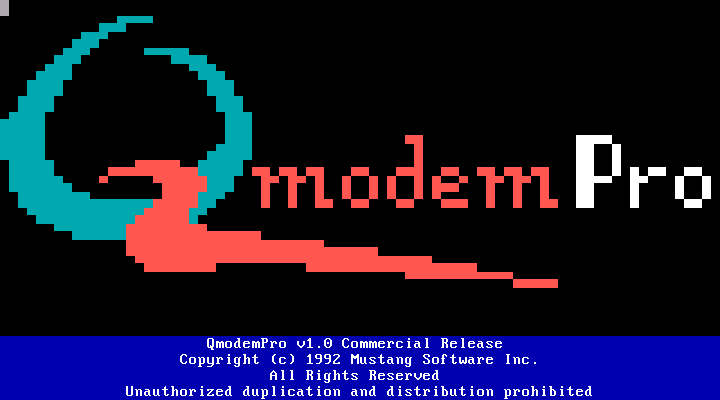 WinWorld: Qmodem PRO 1.0 (DOS)