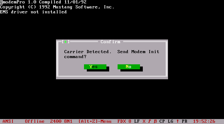 WinWorld: Qmodem PRO 1.0 (DOS)
