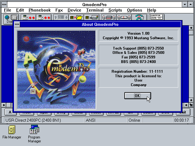 WinWorld: Qmodem Pro 1.0 (Win)