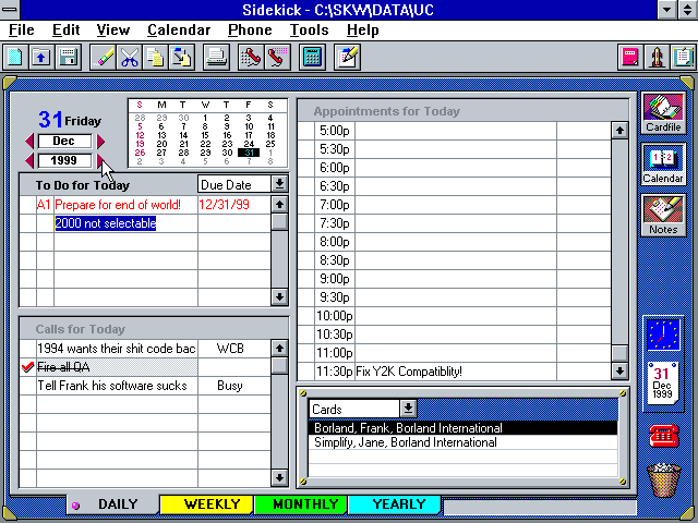 WinWorld: Sidekick 1.0 for Windows