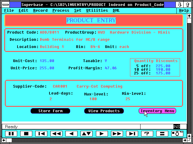 WinWorld: Superbase 4 Win v1.20