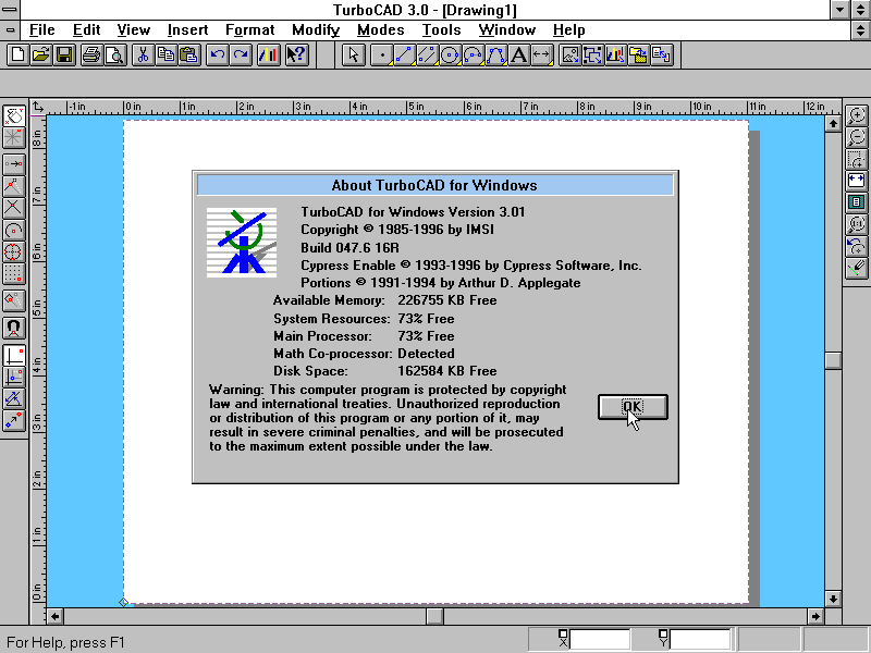 WinWorld: TurboCAD 3.x