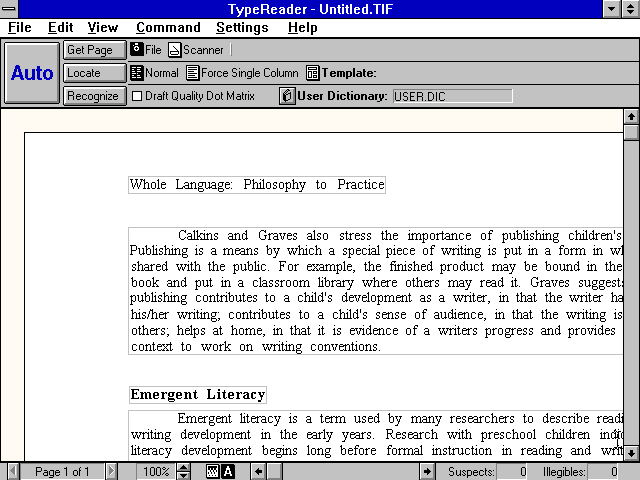 WinWorld: TypeReader 1.x