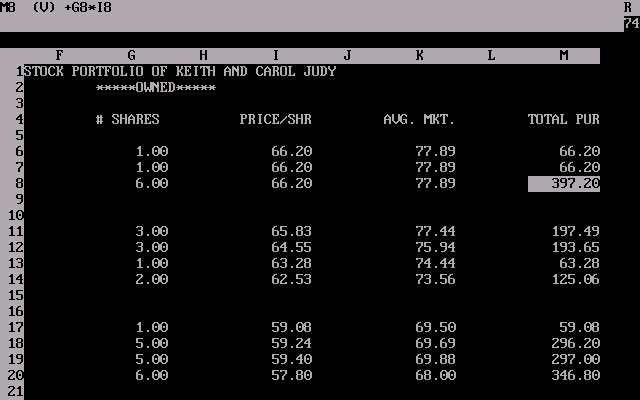 WinWorld: VisiCalc 1.x