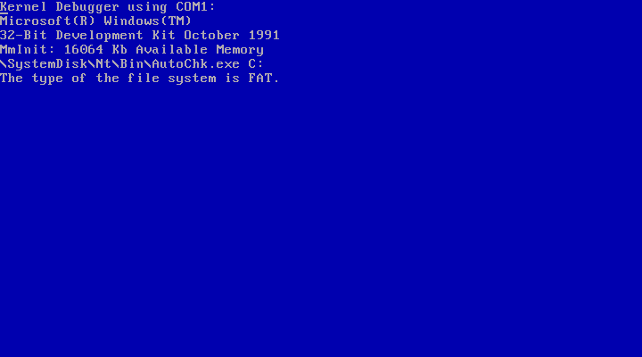 WinWorld: Windows NT 3.x NT 3.1 Pre-Release