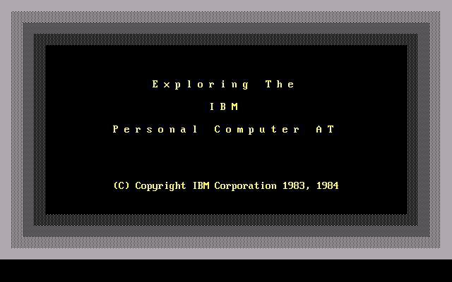 WinWorld: Exploring The IBM Personal Computer AT 1.00