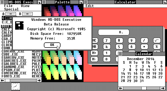 WinWorld: Windows 1.0 Beta