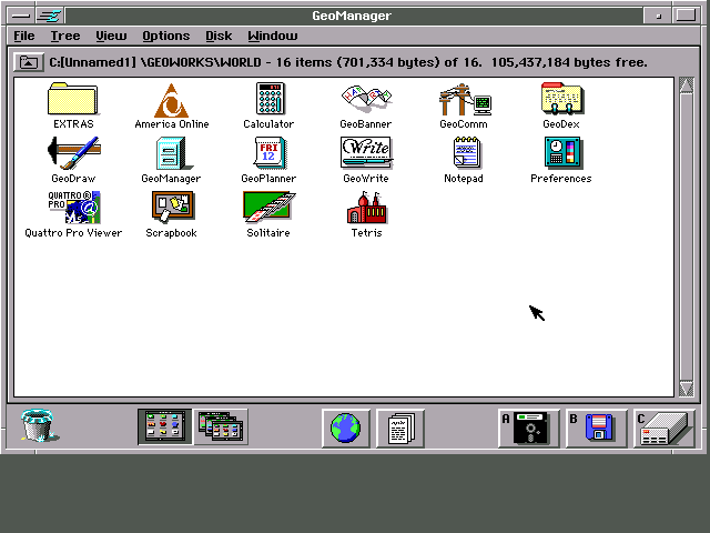 WinWorld: GEOS/GeoWorks 1.x