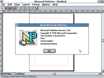 Microsoft Publisher 1.0 - Stats, Downloads and Screenshots :: WinWorld