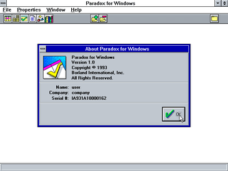 Paradox 1.0 for Windows - Stats, Downloads and Screenshots :: WinWorld