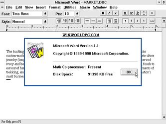 Microsoft Word 1.x (OS/2) - Stats, Downloads and Screenshots :: WinWorld