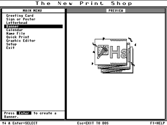 The Print Shop The NEW PS (DOS) - Stats, Downloads and Screenshots ...