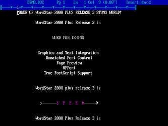 WordStar 2000 - Stats, Downloads and Screenshots :: WinWorld