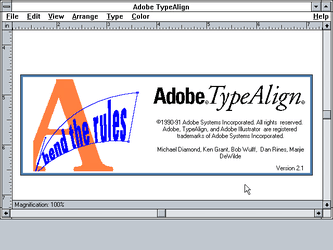 Adobe TypeAlign 2.1 - Stats, Downloads and Screenshots :: WinWorld