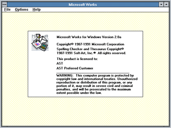 Microsoft Works 2.x (Win) - Stats, Downloads and Screenshots :: WinWorld