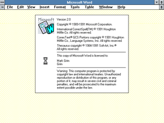 Microsoft Word 2.x (Windows) - Stats, Downloads and Screenshots :: WinWorld