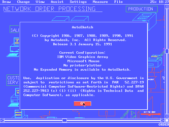 AutoSketch 3.x (DOS) - Stats, Downloads and Screenshots :: WinWorld