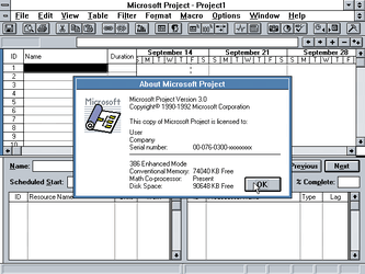 Microsoft Project 3.0 - Stats, Downloads and Screenshots :: WinWorld