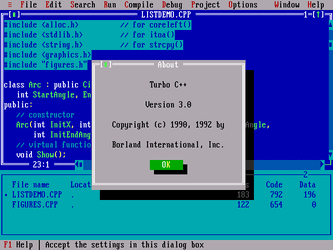 Borland Turbo C++ 3.x (DOS) - Stats, Downloads and Screenshots :: WinWorld