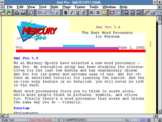 AmiPro 3.x - Stats, Downloads and Screenshots :: WinWorld