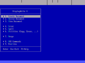 DisplayWrite 4 - Stats, Downloads and Screenshots :: WinWorld